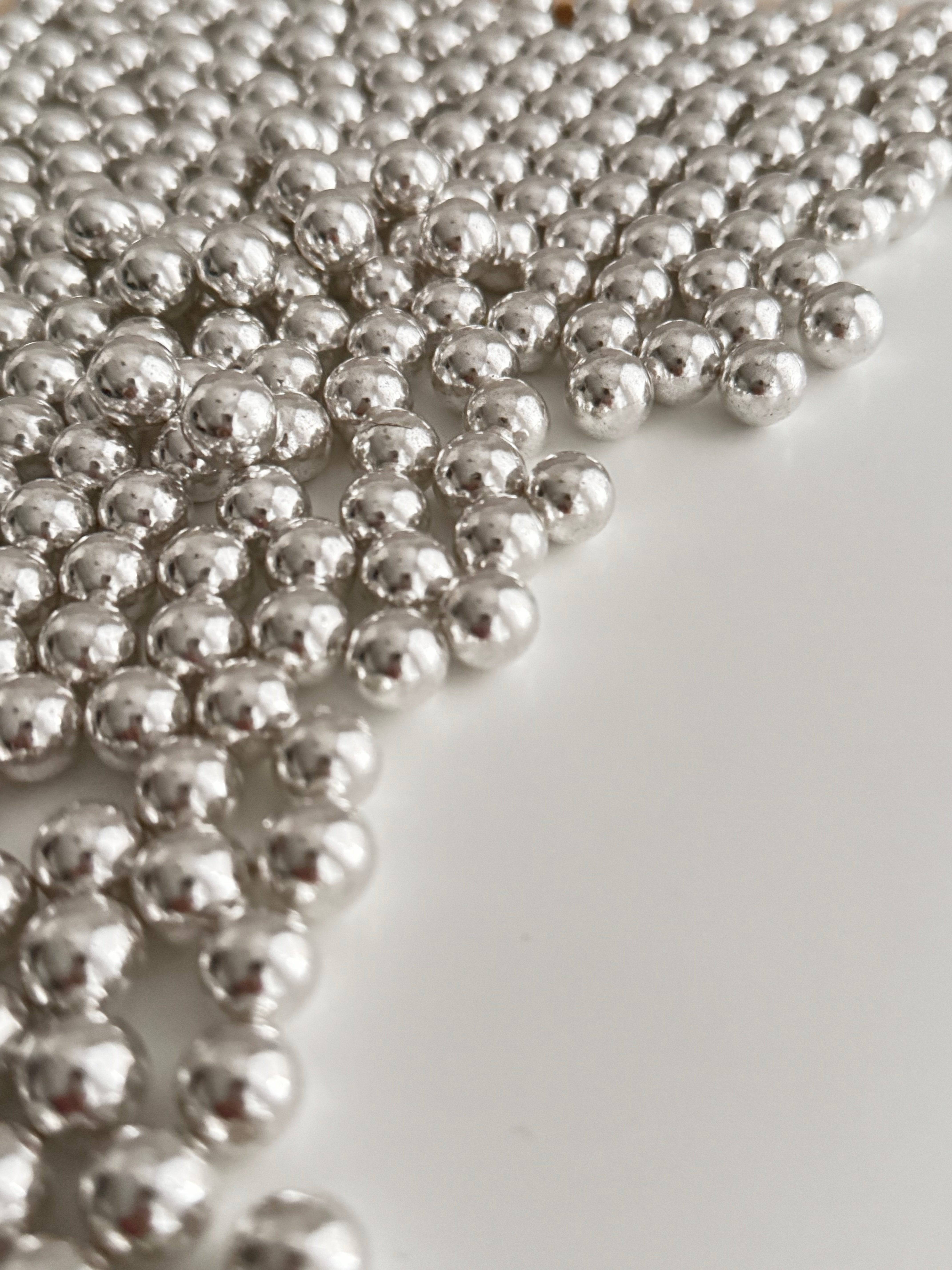 Shop Silver Metallic Sprinkles 10mm for Cakes & Cupcakes – Sugary Solutions